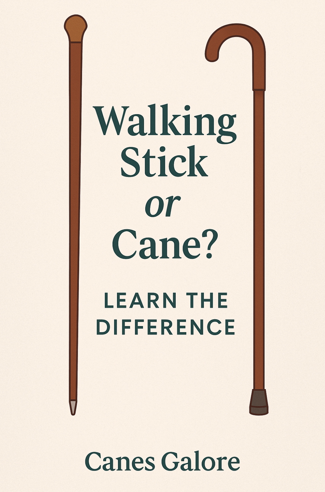 Walking Sticks vs. Walking Canes: What's the Difference? – Canes Galore