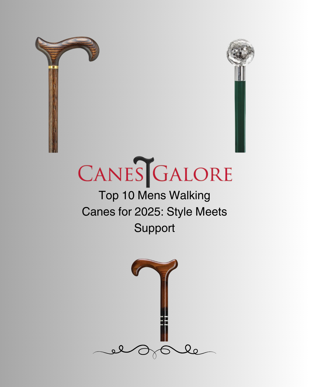 Top 10 Men's Walking Canes for 2025 | Canes Galore