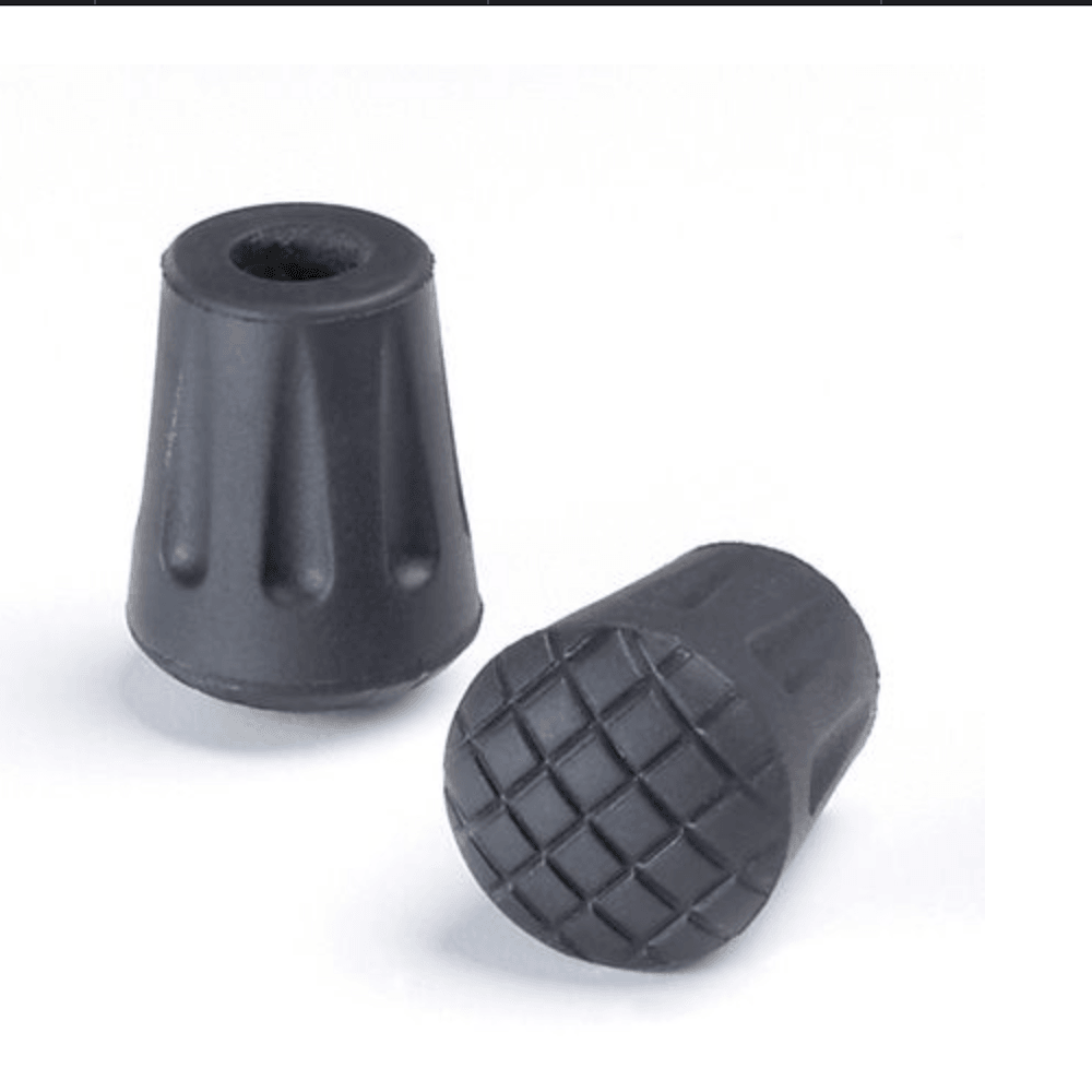 PAIR - Round bottom Rubber tip for Metal | Canes Galore