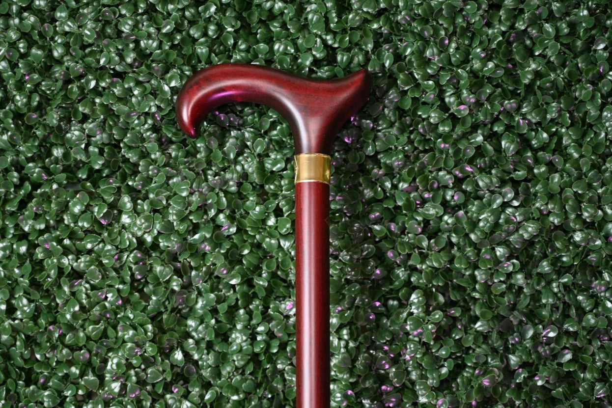 Extra Tall Derby Walking Cane with Extra Wide Ergonomic Handle, Burgun ...